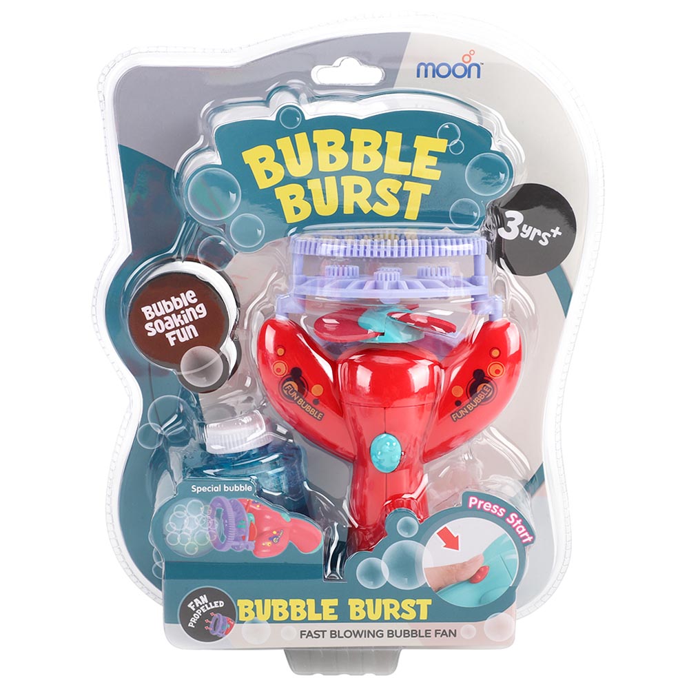 Buy Moon - Bubble Burst Toy - Blowing Bubble Maker - Red in UAE | Mumzworld
