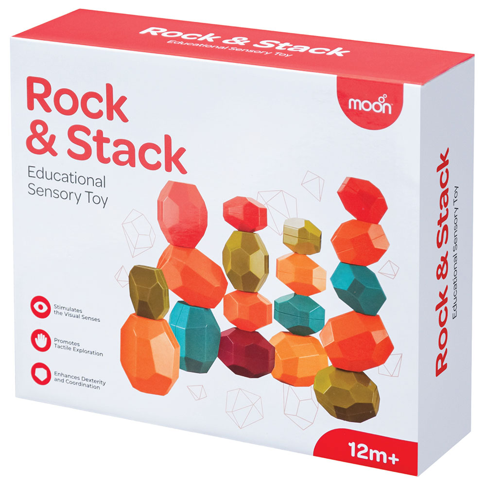 Buy Moon - Rock & Stack Balancing Educational Sensory Toy - 12pcs in ...