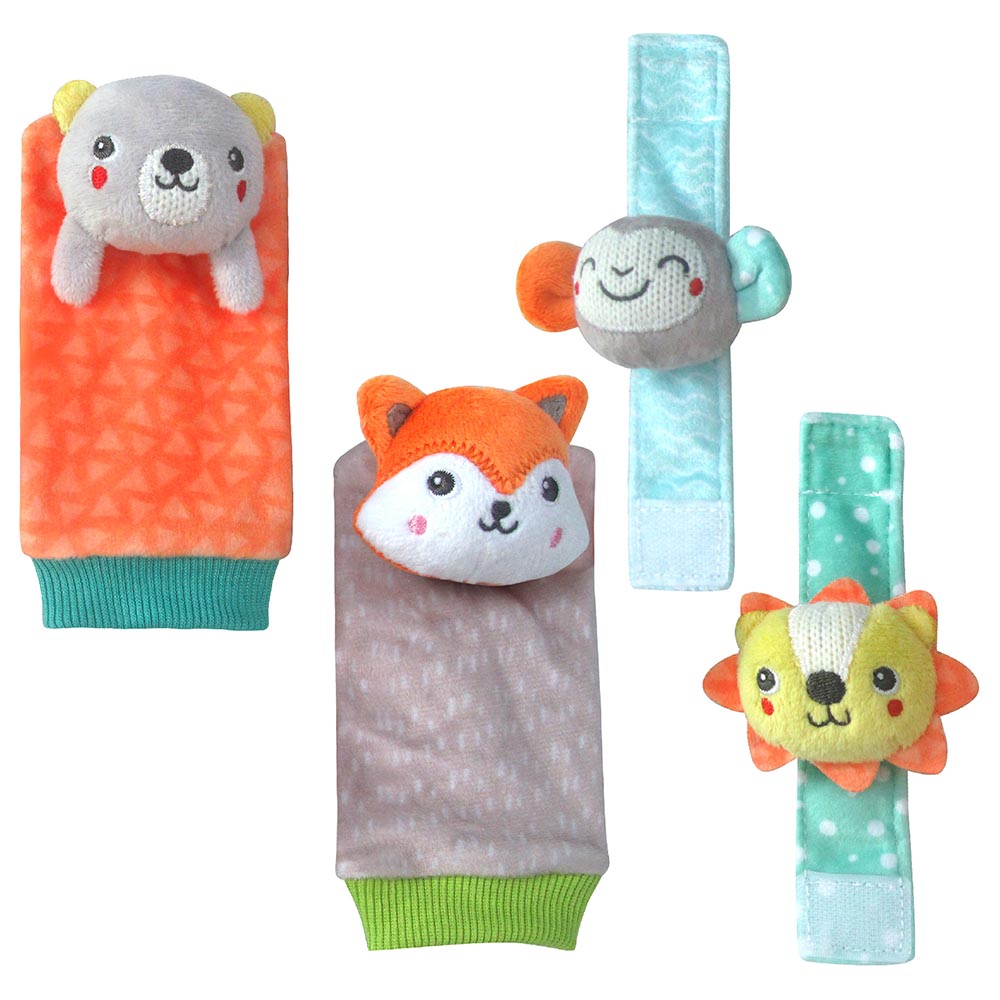 Buy Moon - Foot And Wrist Rattle - 4Pcs in KSA | Mumzworld