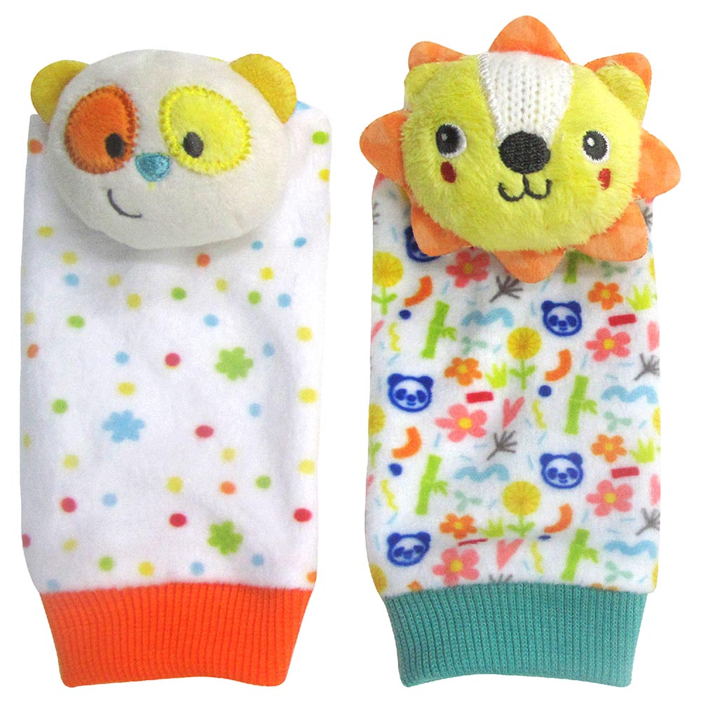 Buy Moon - Printed Tiny Tots Foot Rattle Online | Mumzworld