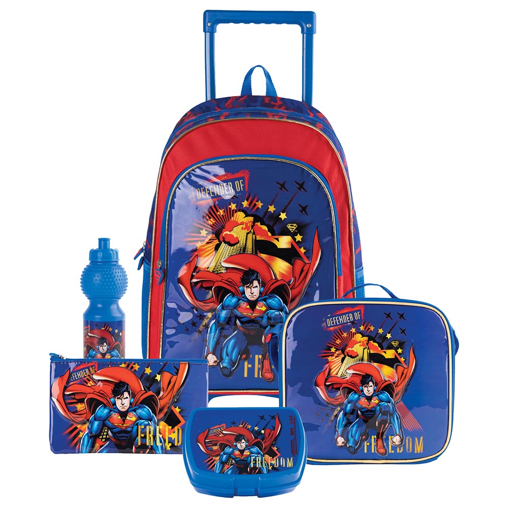 Buy Warner Bros - 5-In-1 Superman Defender Of Freedom Trolley Box Set ...