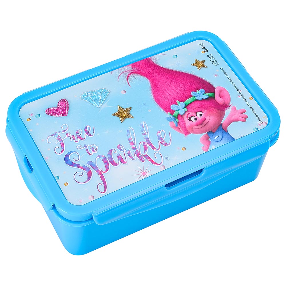 Buy Trolls Free To Sparkle Lunch Box with 3 Compartments in UAE | Mumzworld