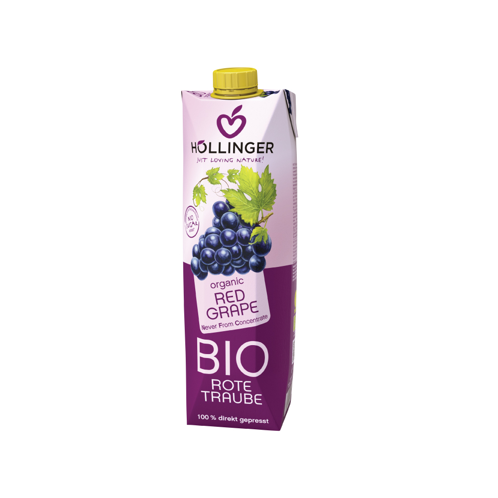 Buy Hollinger Organic Red Grape Juice 1L in UAE | Mumzworld