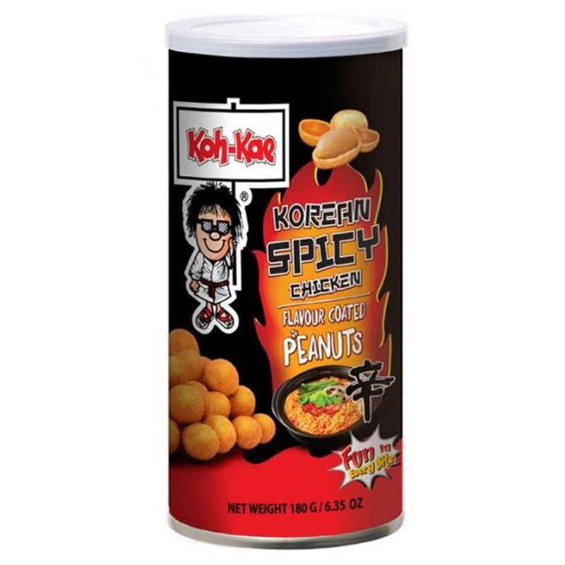 Koh-Kae - Korean Spicy Chicken Flavoured Coated Peanuts 180g | Buy at Best Price from Mumzworld