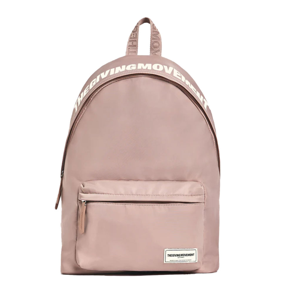 Buy The Giving Movement - Logo Recycled Nylon Backpack - Dusty Pink in ...