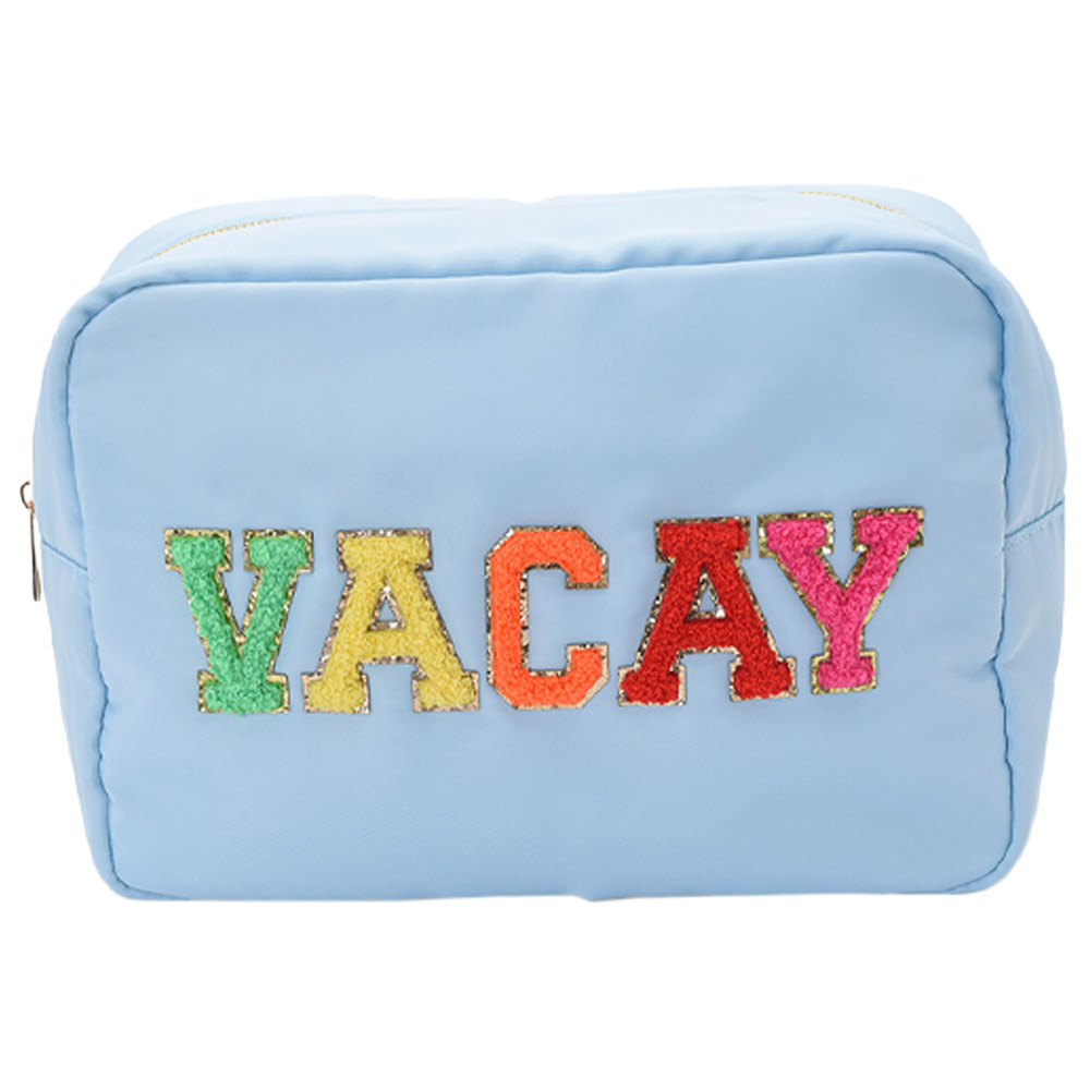 Buy The Happy Tribe - Vacay Large Pouch - Baby Blue Online | Mumzworld