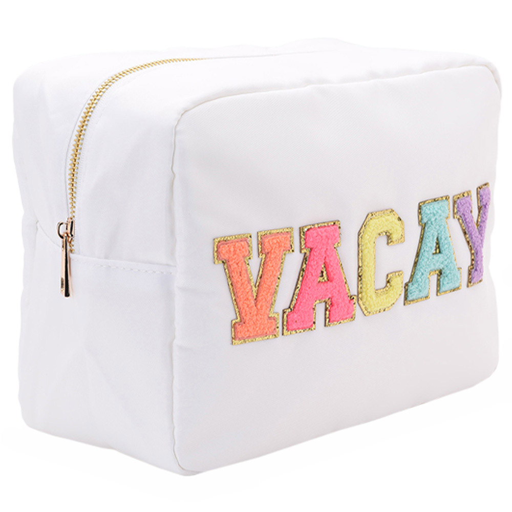 Buy The Happy Tribe - Vacay Large Pouch - White Online | Mumzworld