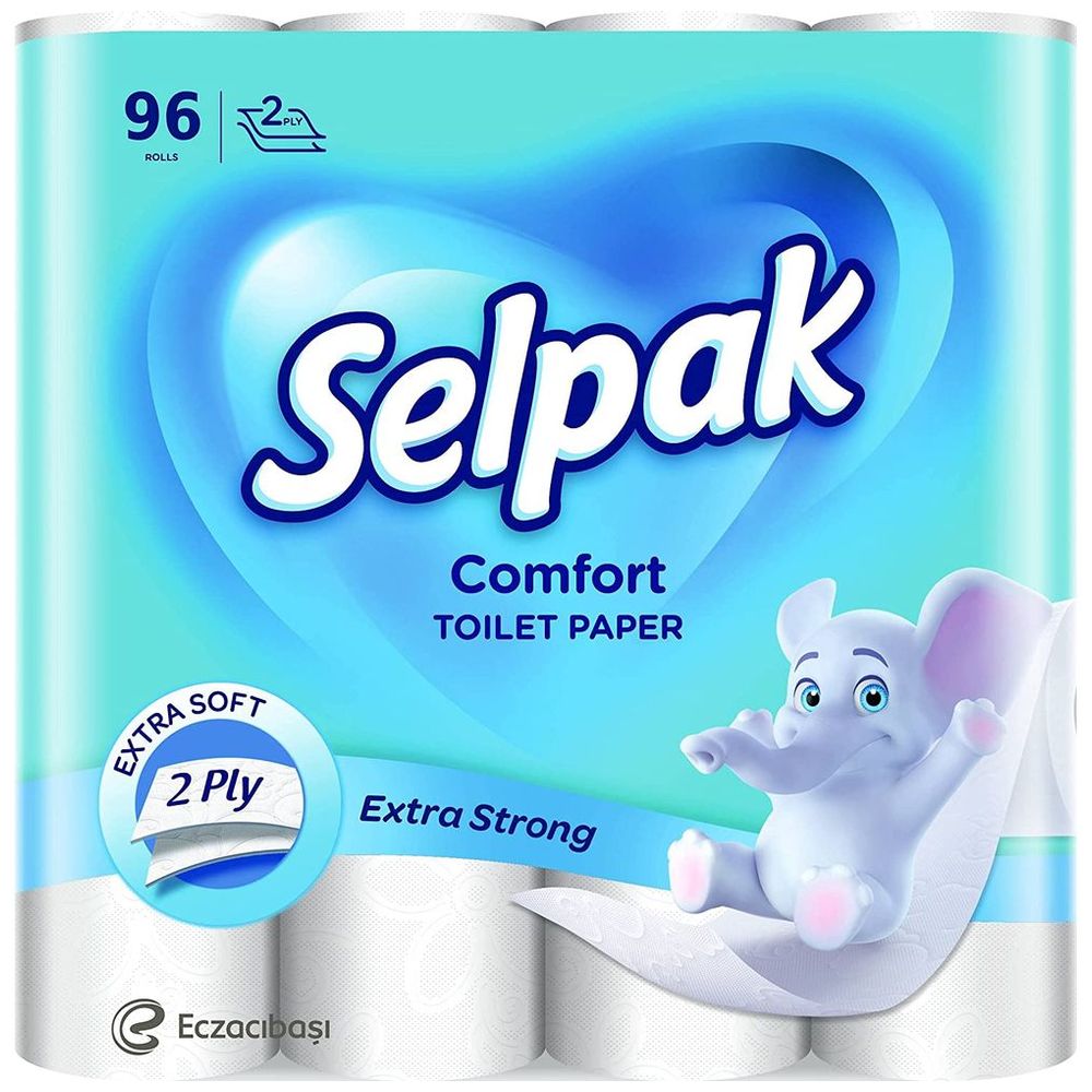 Buy Selpak - Comfort Toilet Paper 160 Sheets Pack Of 96 Online | Mumzworld