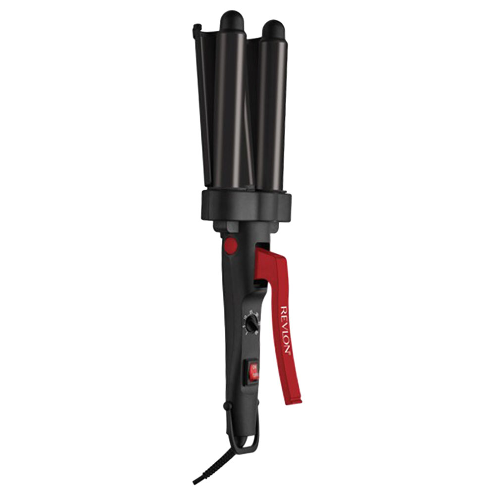 Buy Revlon - 3 Barrel Jumbo Hair Waver 120W - Black in UAE | Mumzworld