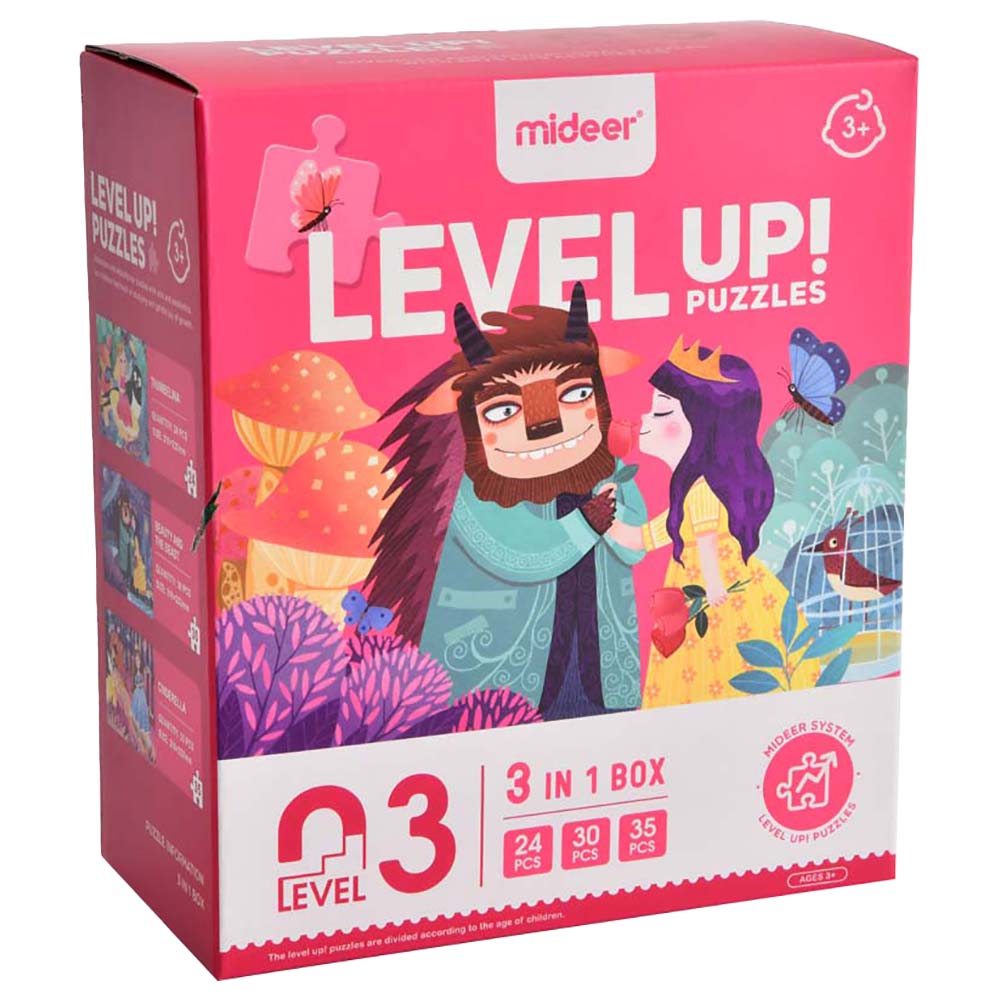 Buy Mideer - 3-in-1 Level Up Puzzles Princess - Level 3 in UAE | Mumzworld