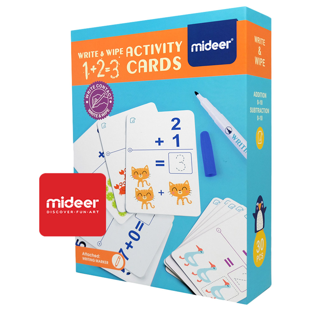 Buy MiDeer - Write & Wipe Cards - Maths in UAE | Mumzworld