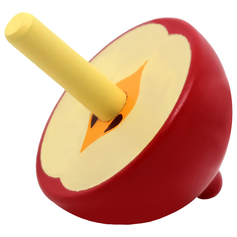 Buy MiDeer - Wooden Spinning Top - Apple in UAE | Mumzworld