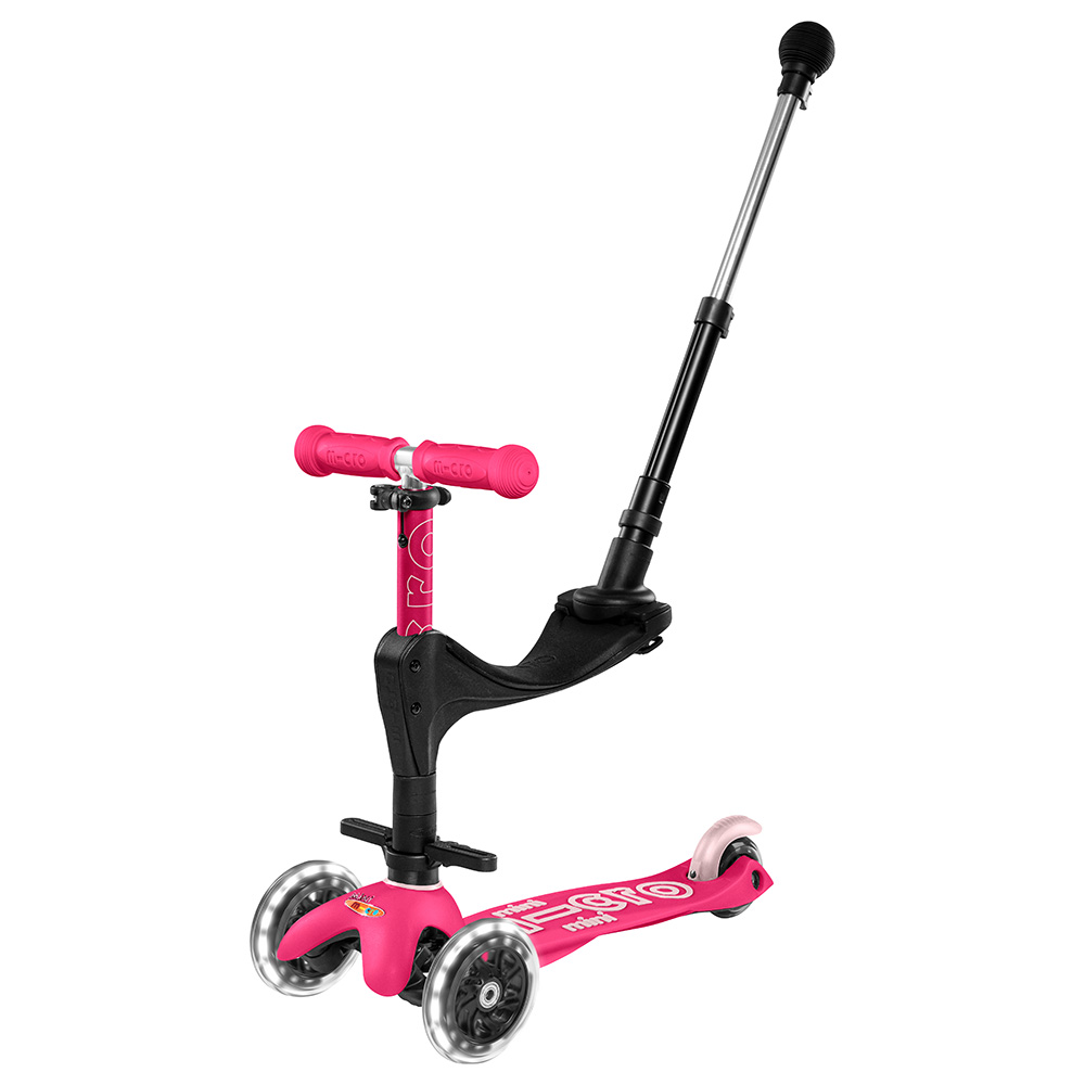Micro - Kickboard Mini 3-in-1 Deluxe Plus LED - Pink | Buy at Best ...