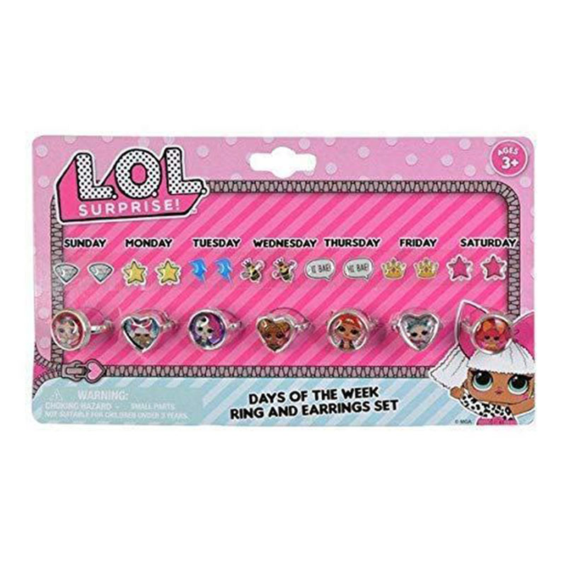 LOL Surprise - Days of the Week Earring and Ring Set | Buy at Best ...