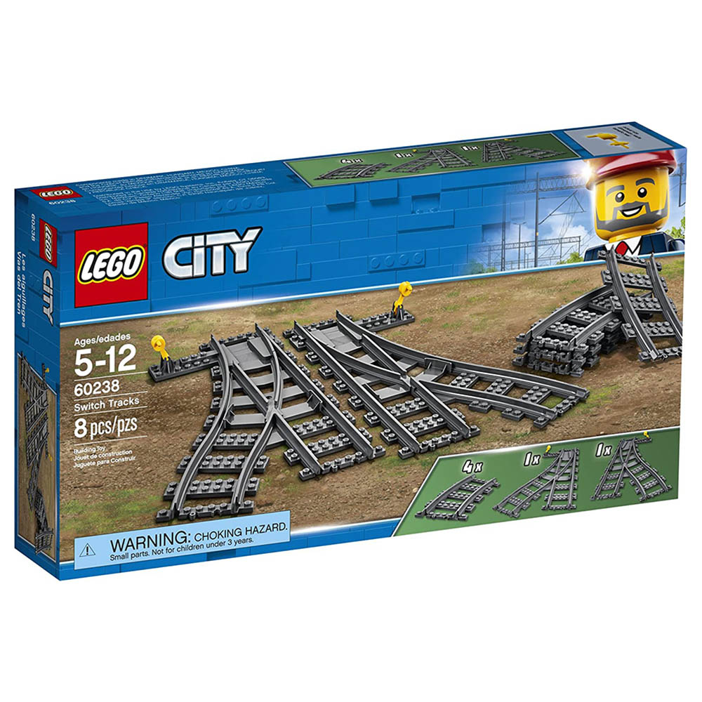 Buy LEGO - City Trains Switch Tracks 8Pcs at The Affordable Price ...
