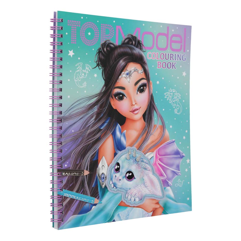 Buy Top Model - Colouring Book with Sequins - Dragon Love in UAE ...