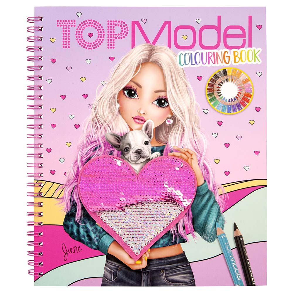 Buy Topmodel - Colouring Book With Reversible Sequins in KSA | Mumzworld