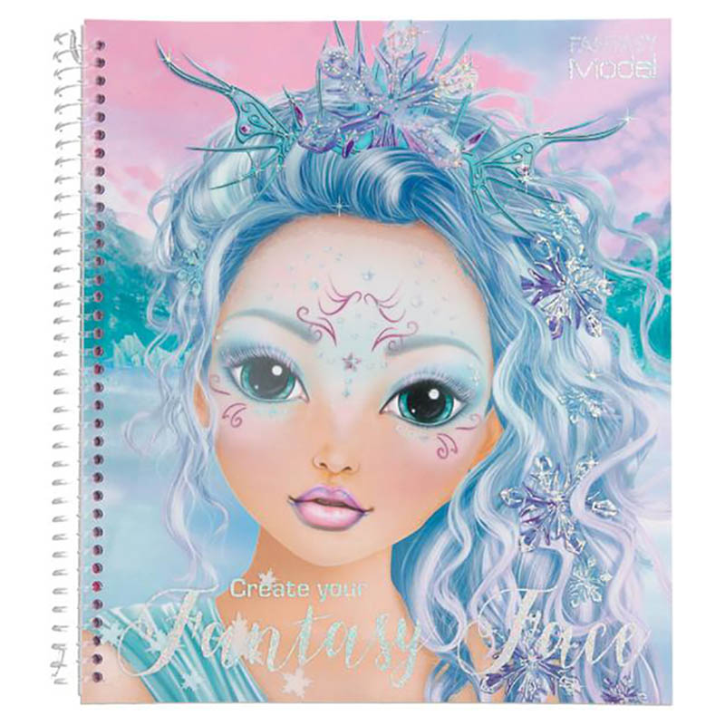 Buy Topmodel - Create Your Fantasy Face Colouring Book in UAE | Mumzworld