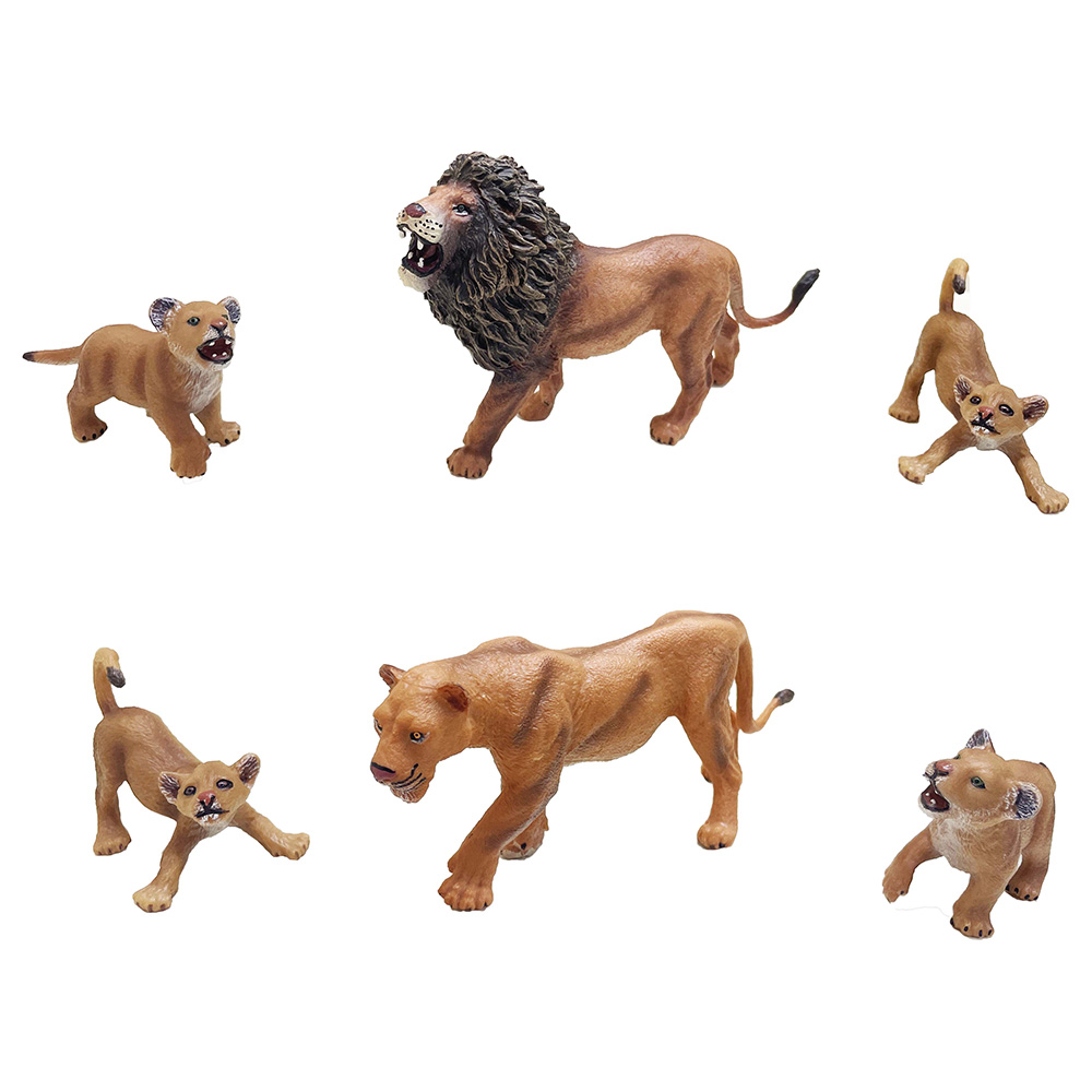 Buy TTC - Series Animal Figure Lion - 3 pcs Set - Assorted in UAE ...