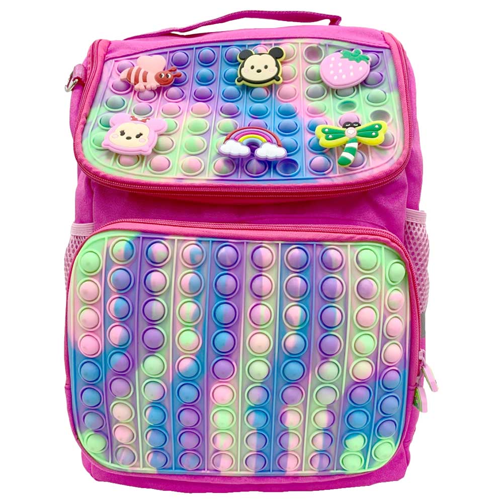 Buy HAJ - Pop it Kids School Bag - Pink in UAE | Mumzworld