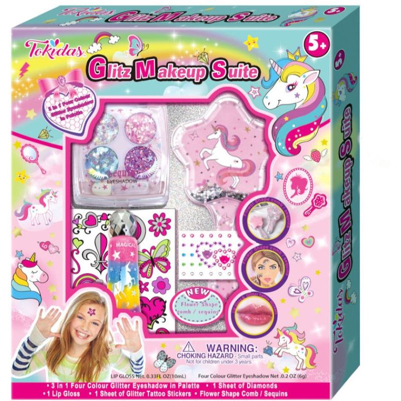 Buy Tokidas - Girls Glitz Makeup Set With Tattoos in UAE | Mumzworld