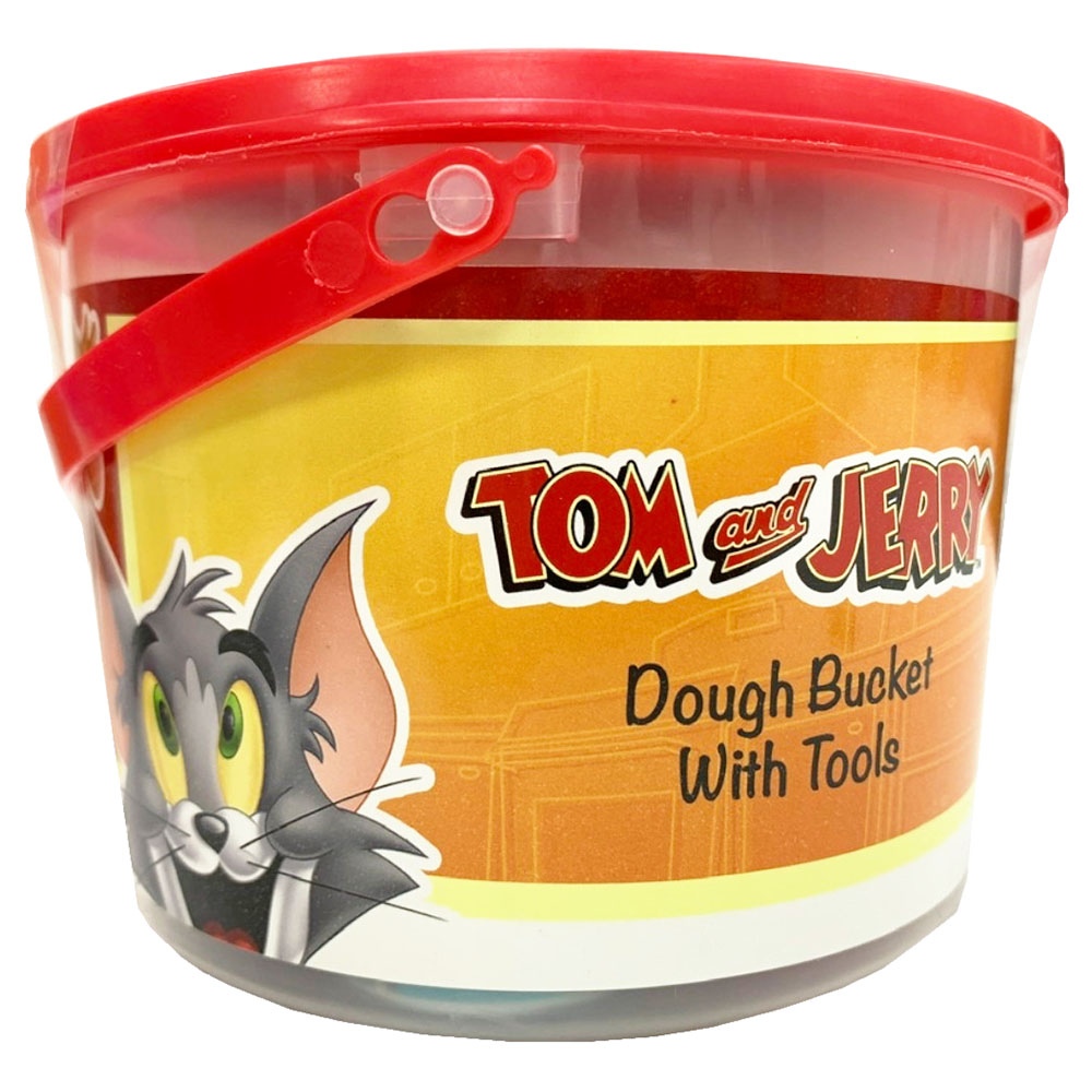 Buy Rainbow Max - Tom & Jerry Dough Bucket - 225g in UAE | Mumzworld