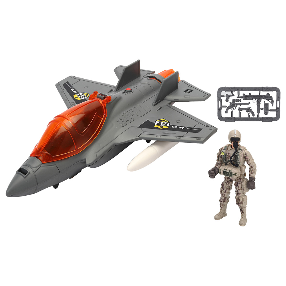 Buy Chap Mei - Soldier Force Falcon Command Jet Playset - Grey in KSA ...