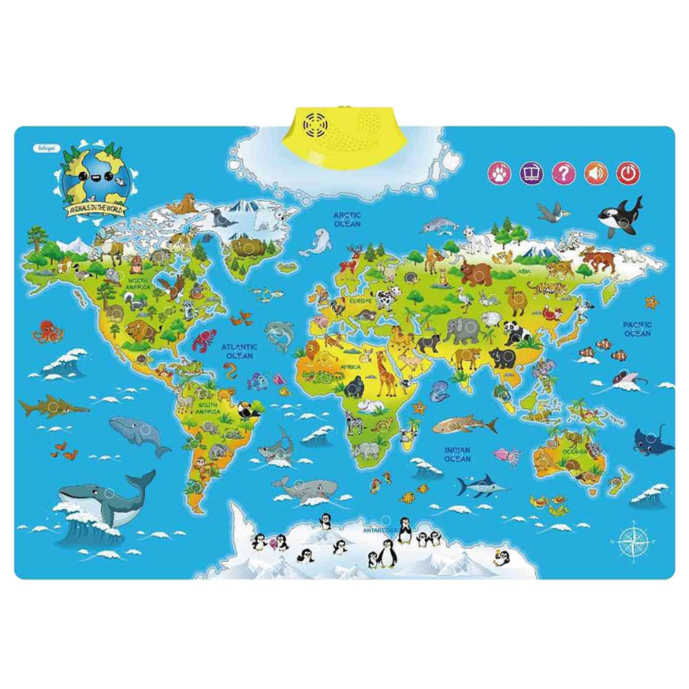 Buy UKR - World Map Interactive Poster in KSA | Mumzworld