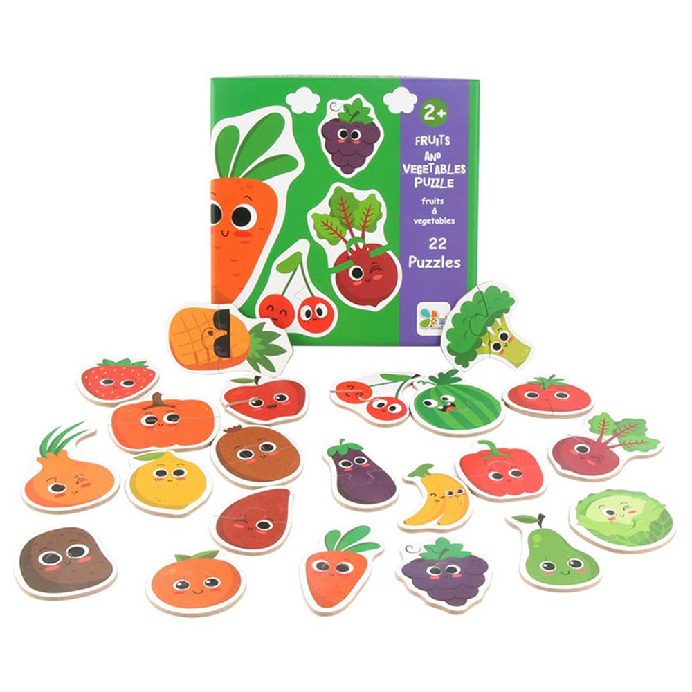 Buy UKR - Matching Puzzle - Fruit And Vegetables in UAE | Mumzworld
