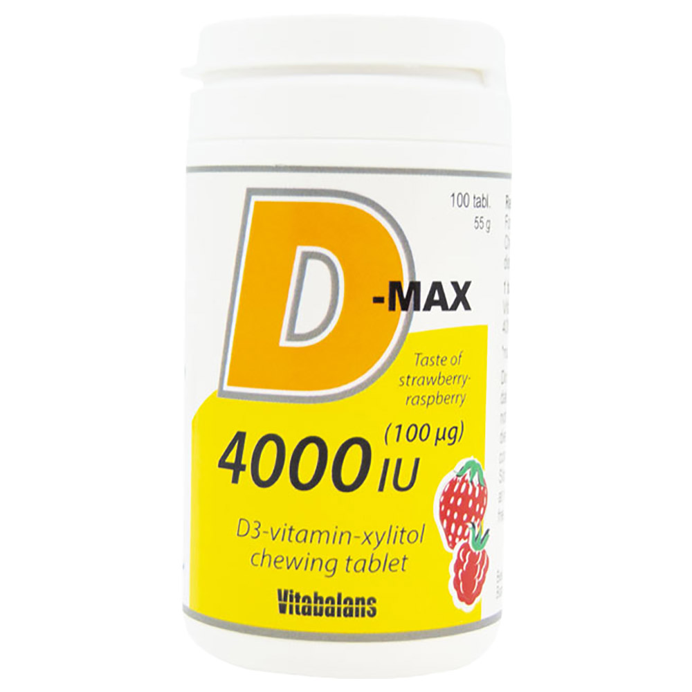 Buy VITABALANS - D-Max Vitamin D3 4000 IU - 100 Tablets in UAE | Mumzworld