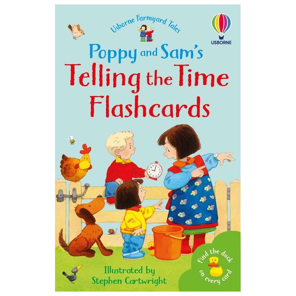 Buy Usborne Books - Poppy & Sam's Telling Time Flashcard in UAE | Mumzworld