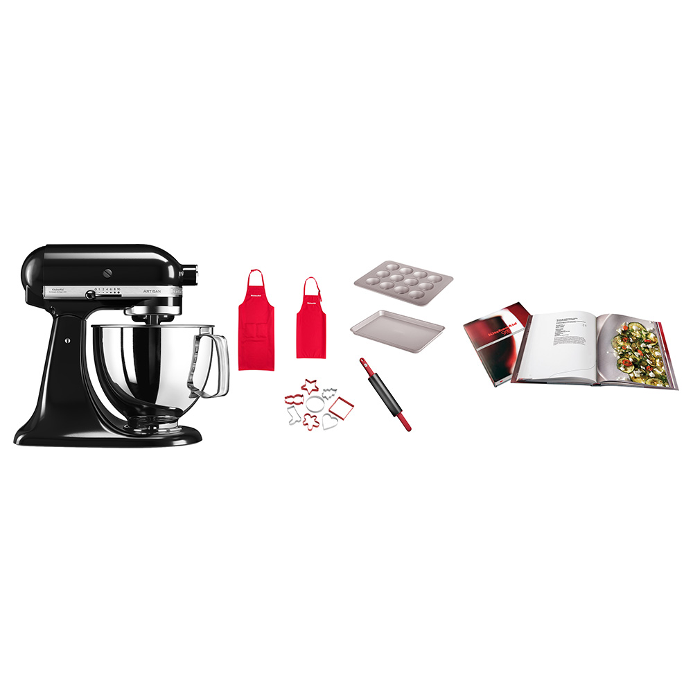 Buy KitchenAid - 5KSM125BOB Stand Mixer 4.8L with Cookbook & Family Set ...