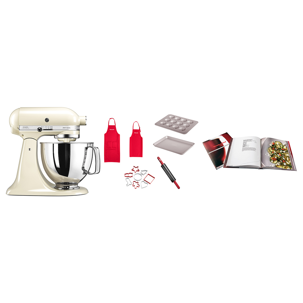 Buy KitchenAid - 5KSM125BAC Stand Mixer 4.8L with Cookbook & Family Set ...