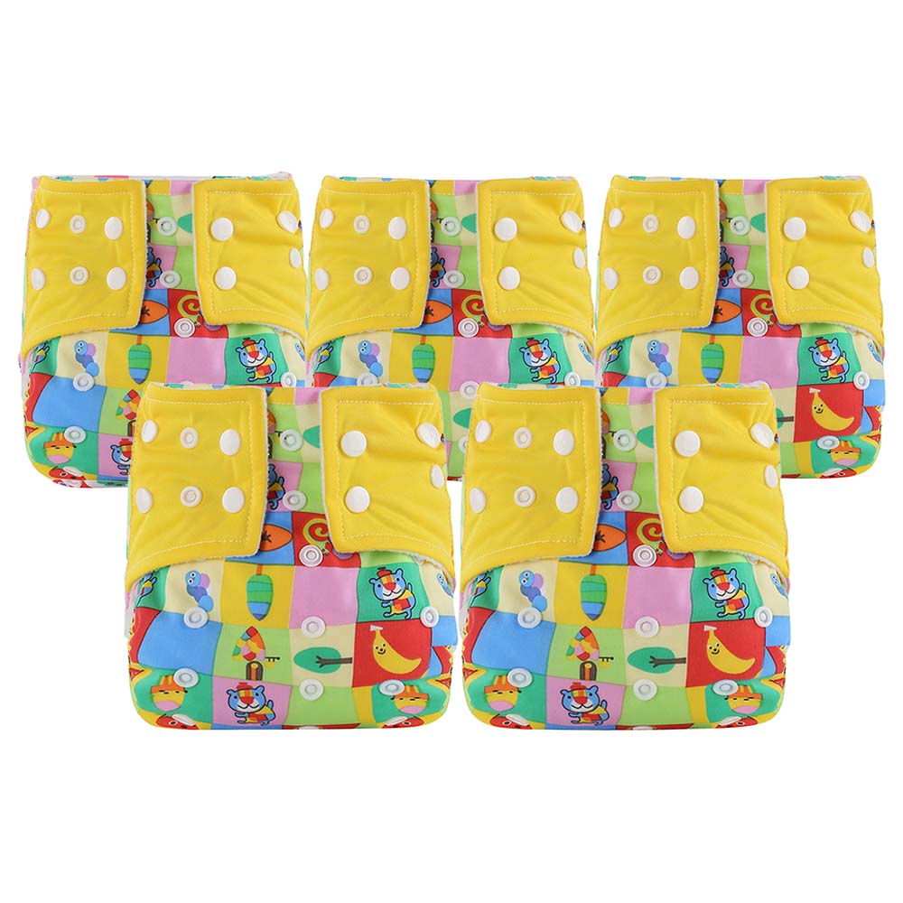 Buy Luvlap - Baby Reusable Swim Diapers - Yellow - Pack of 5 in UAE ...