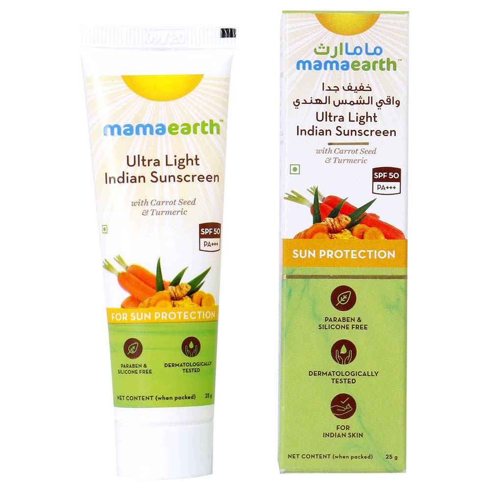 Buy Mamaearth - Ultra Light Indian Sunscreen 25g in KSA | Mumzworld