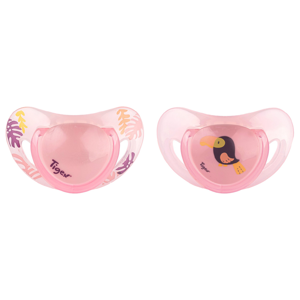 Buy Tigex - Smart Silicone Pacifiers 6m+ - Pack of 2 - Toucan Girl ...