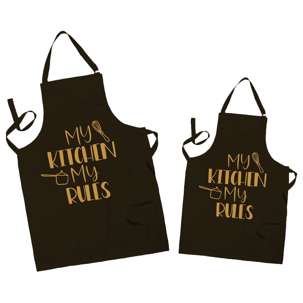 Twinkle Hands Mommy & Me Matching Apron, My Kitchen My Rules | Buy at ...