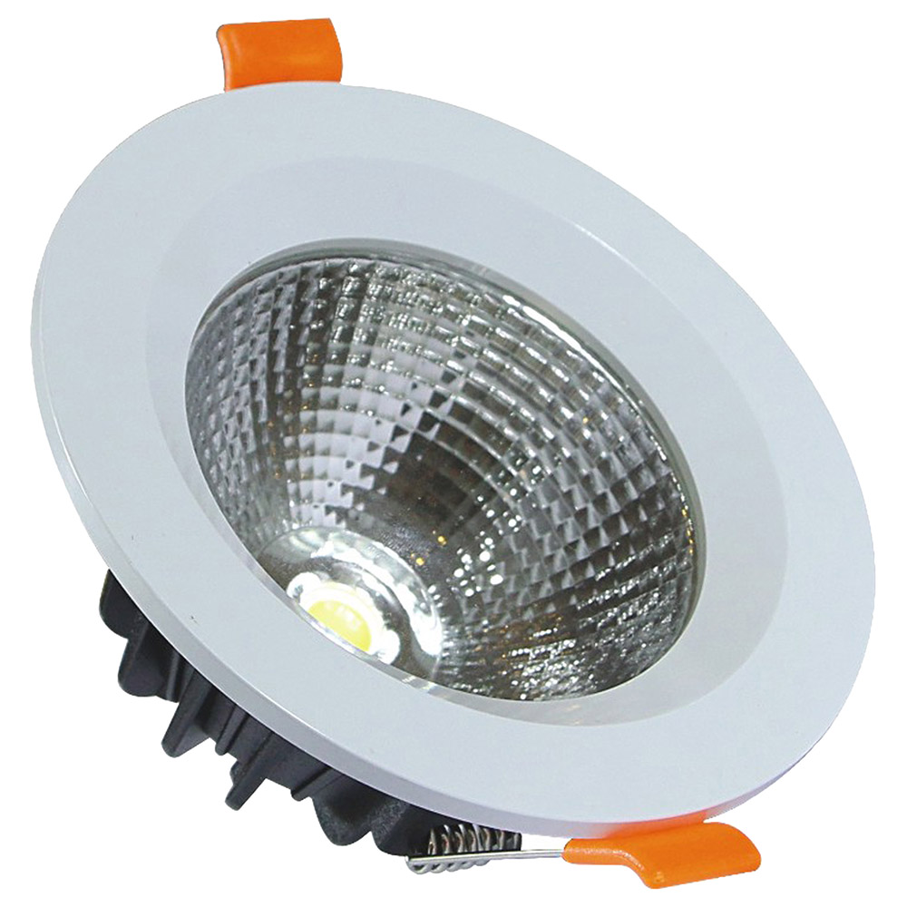 Geepas - Round Cob Downlight LED 9W - White