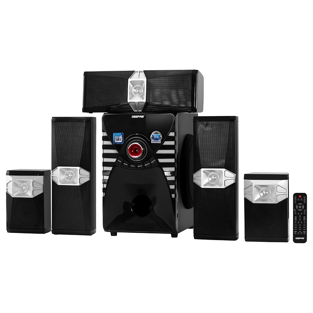 Buy Geepas - 5.1CH Multimedia Speaker System in UAE | Mumzworld Buy Geepas - 5.1CH Multimedia Speaker System in UAE | Mumzworld