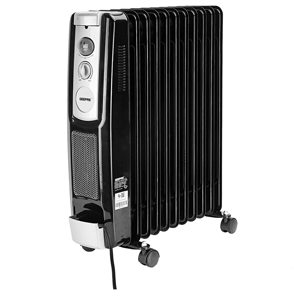 Buy Geepas - 11 Fins Oil Filled Radiator Heater With Fan 2400W Online ...