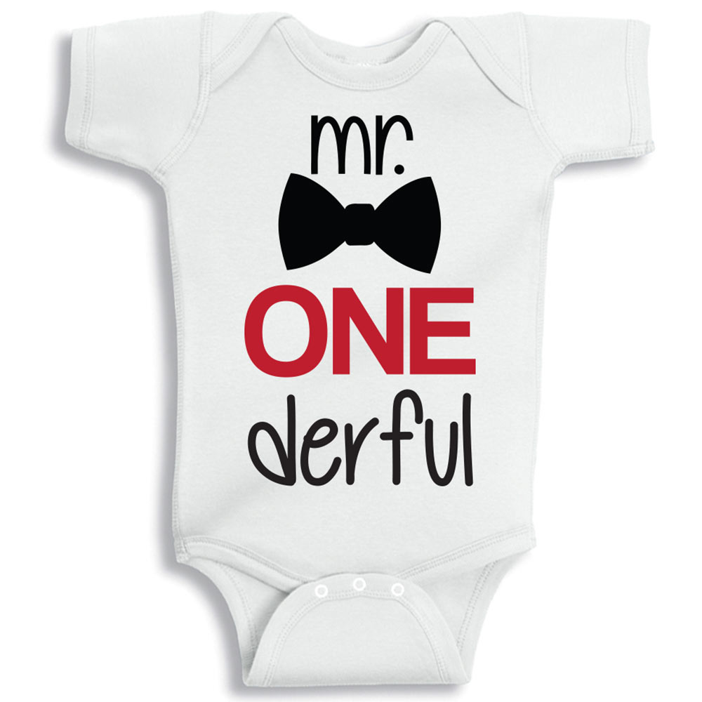 Buy Twinkle Hands - Mr One Derful Birthday Onesie - White in KSA ...