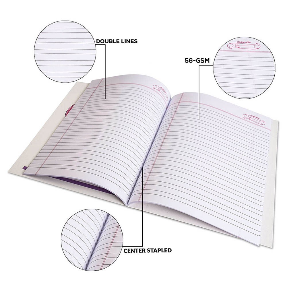 Buy Classmate - Exercise Book Centre Double Line Pack of 12 in UAE ...