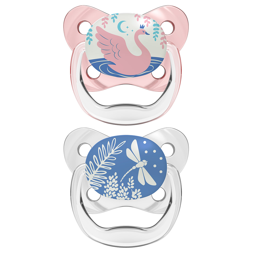 Buy Dr. Brown's - Glow In The Dark Butterfly Shield Soother - Pink ...