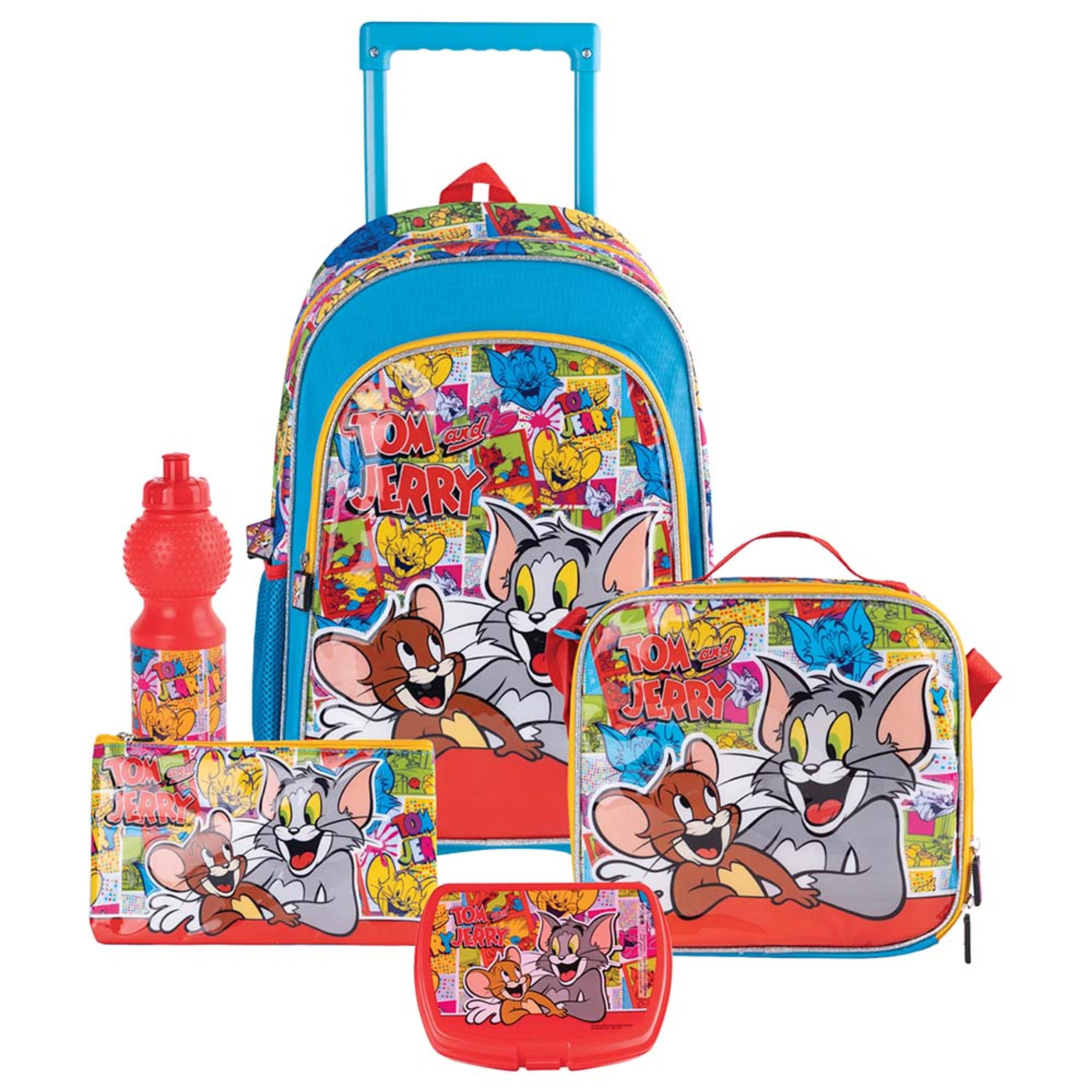 Warner Bros - 5-In-1 Tom & Jerry Pop Art Trolley Box Set - 18-Inch